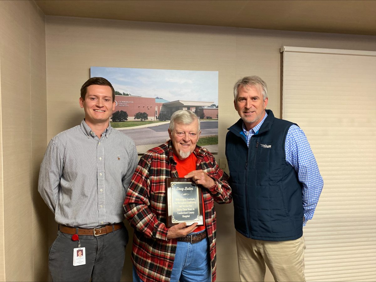 Doug Butler Recognized for Service – Cumberland County News